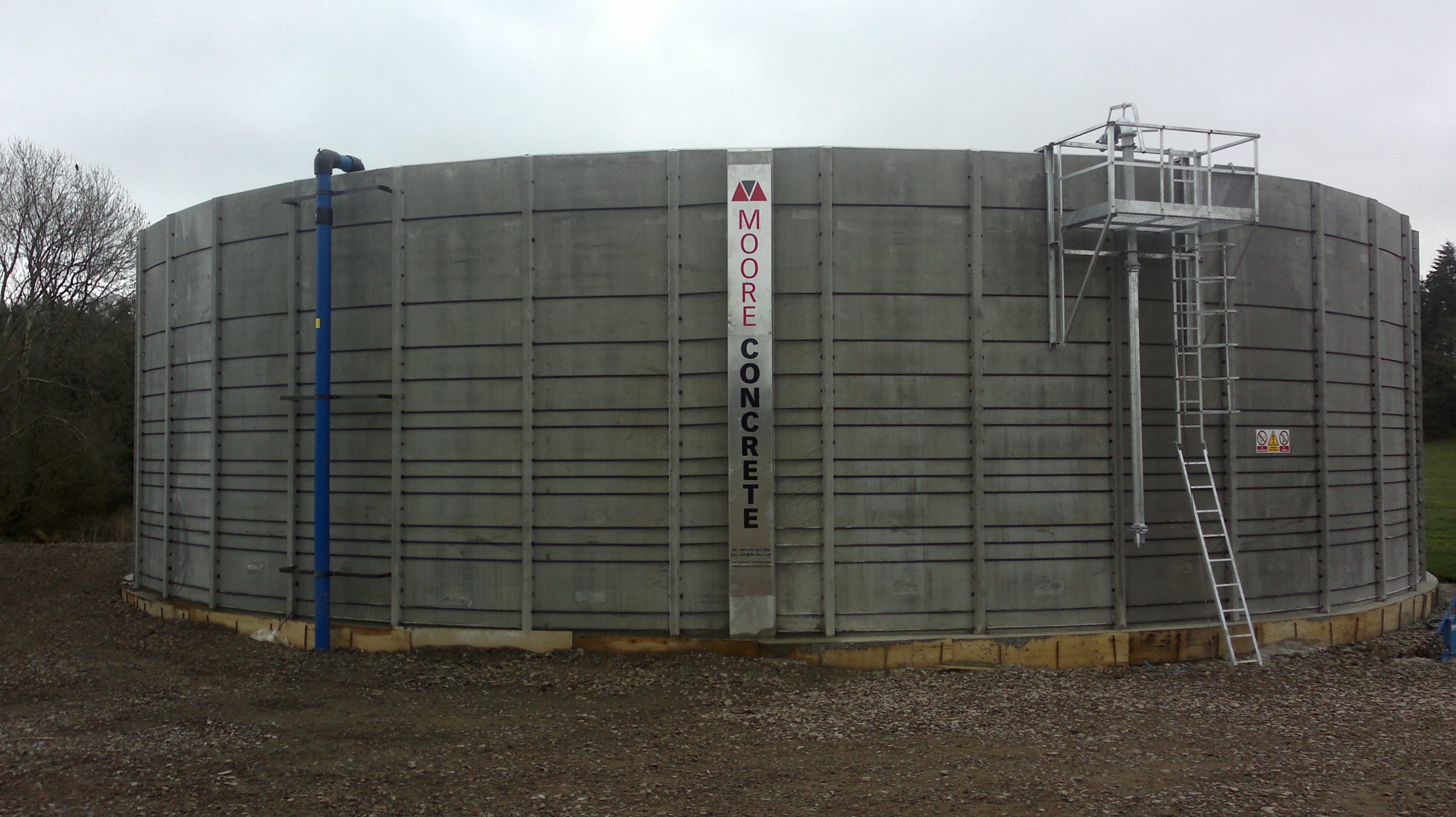 Above Ground Slurry Store | Concrete Specialists | Moore Concrete
