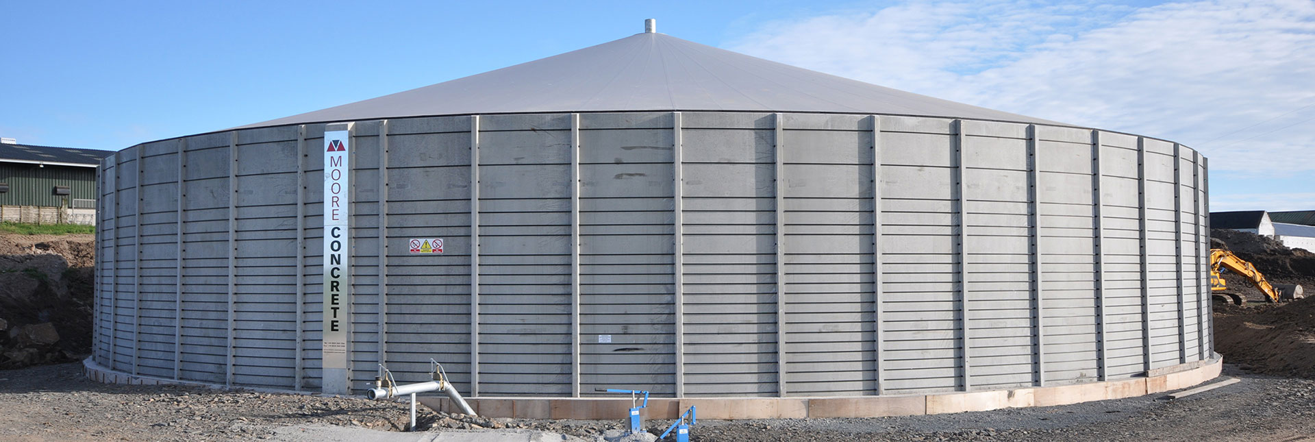 Above Ground Slurry Store | Concrete Specialists | Moore Concrete