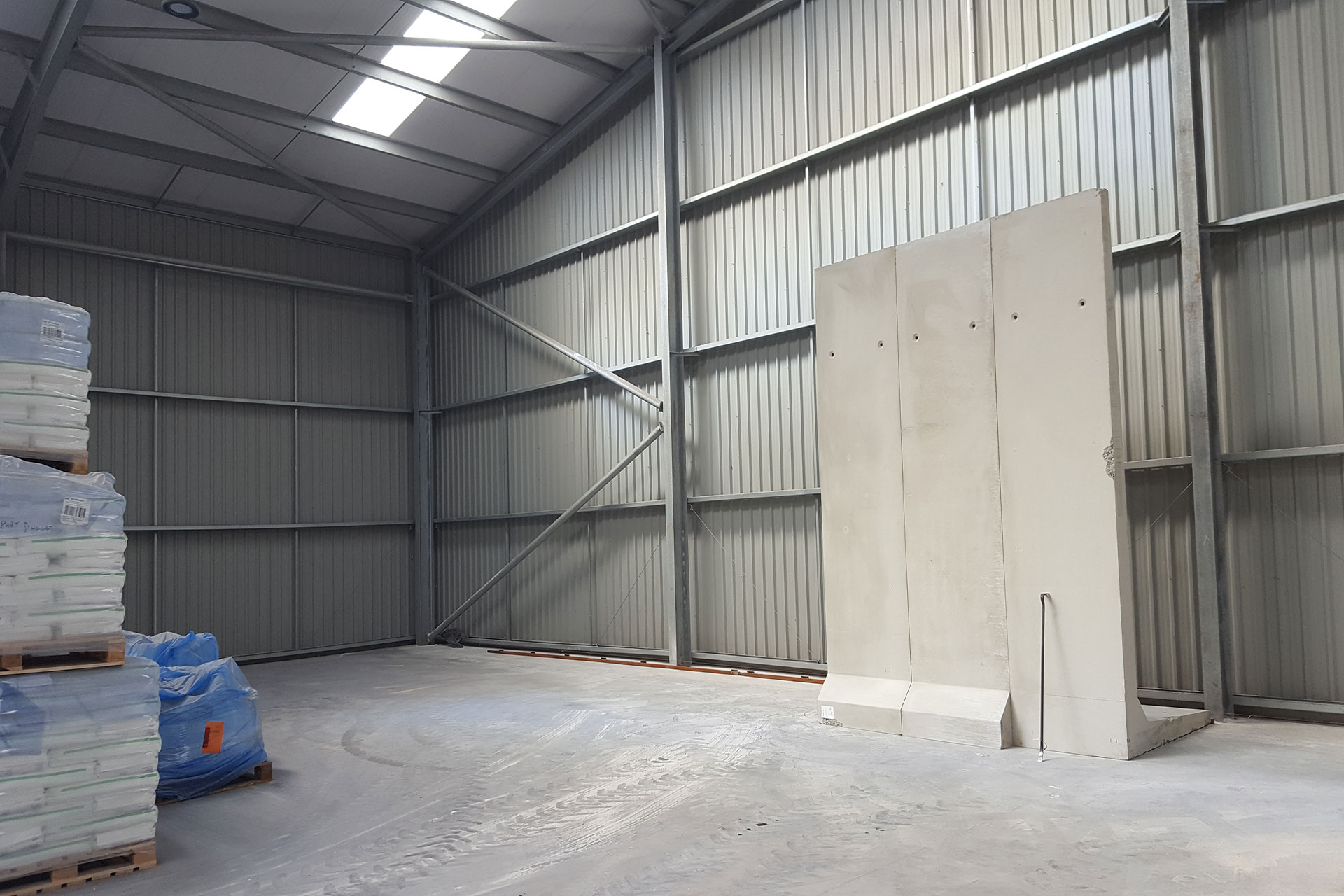 Bunker Walls Bulk Powder Terminals - Moore Concrete