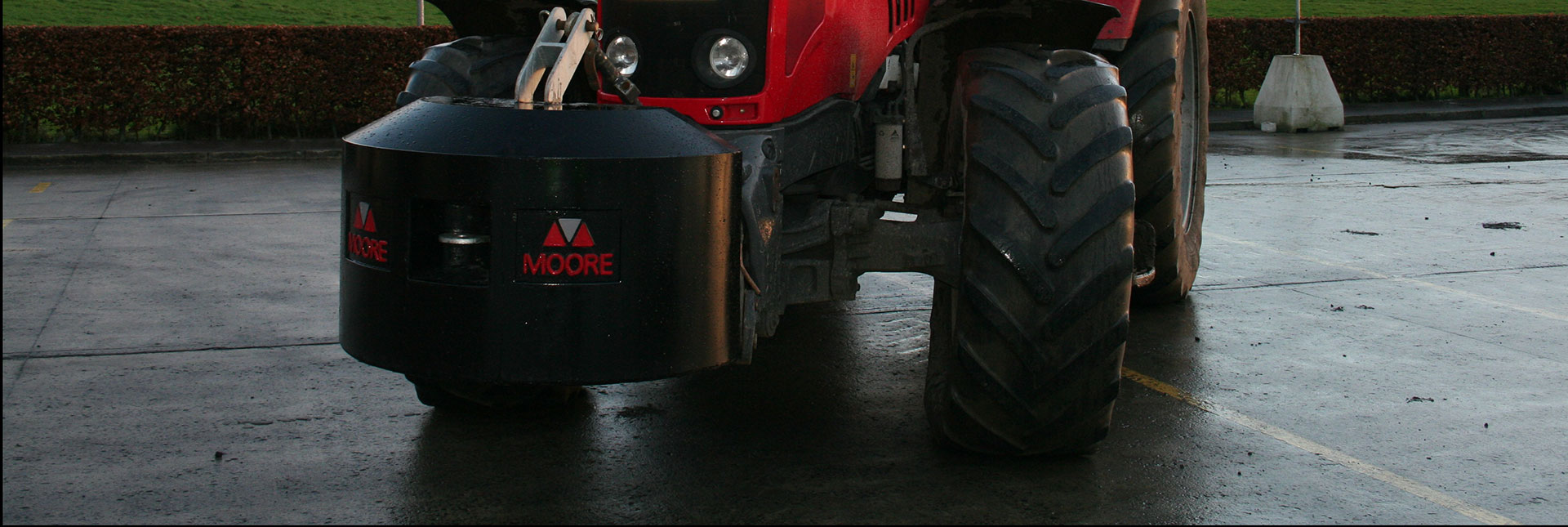 Tractor Weight | Concrete Specialists | Moore Concrete