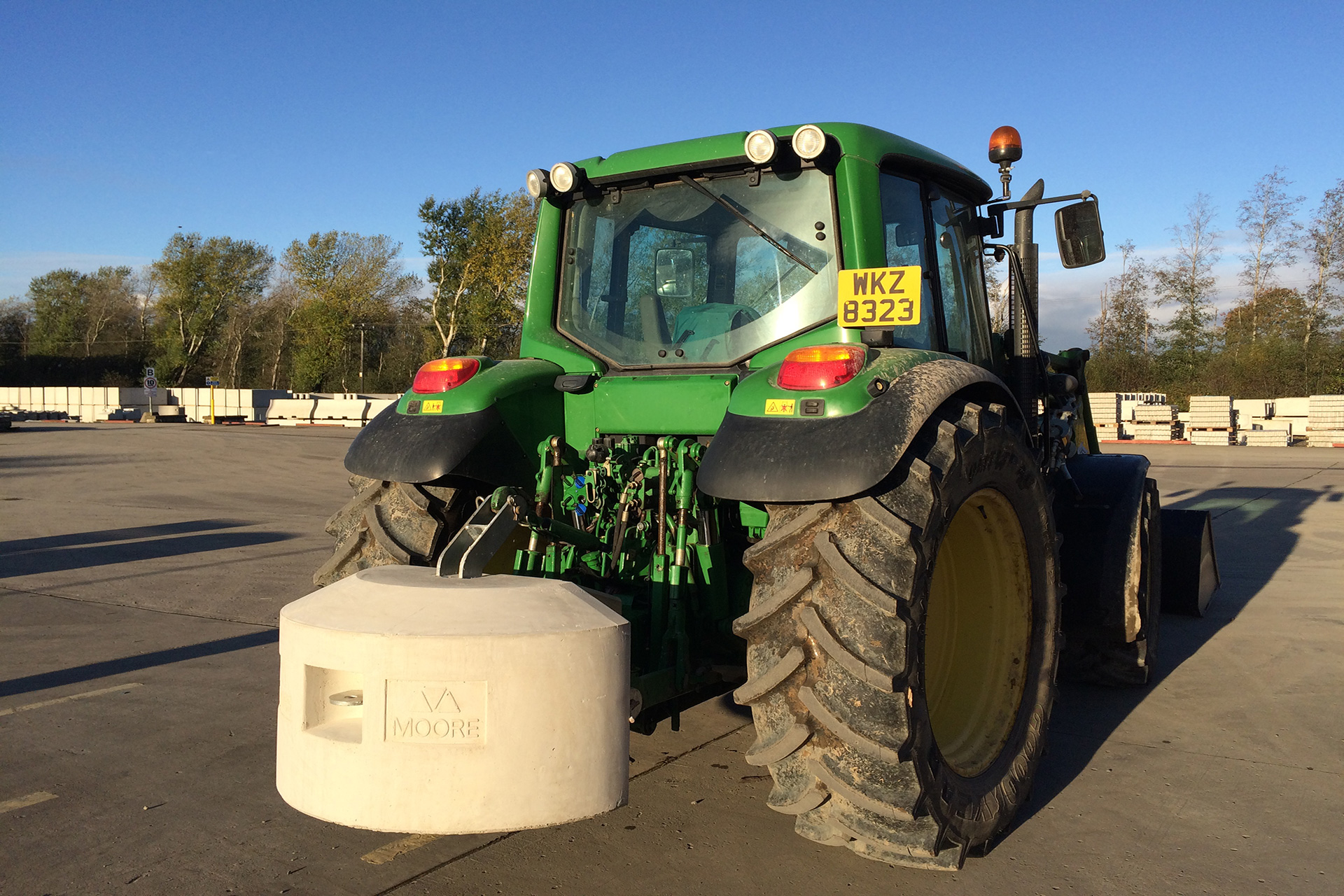 Concrete Tractor Weight | Concrete Specialists | Moore Concrete