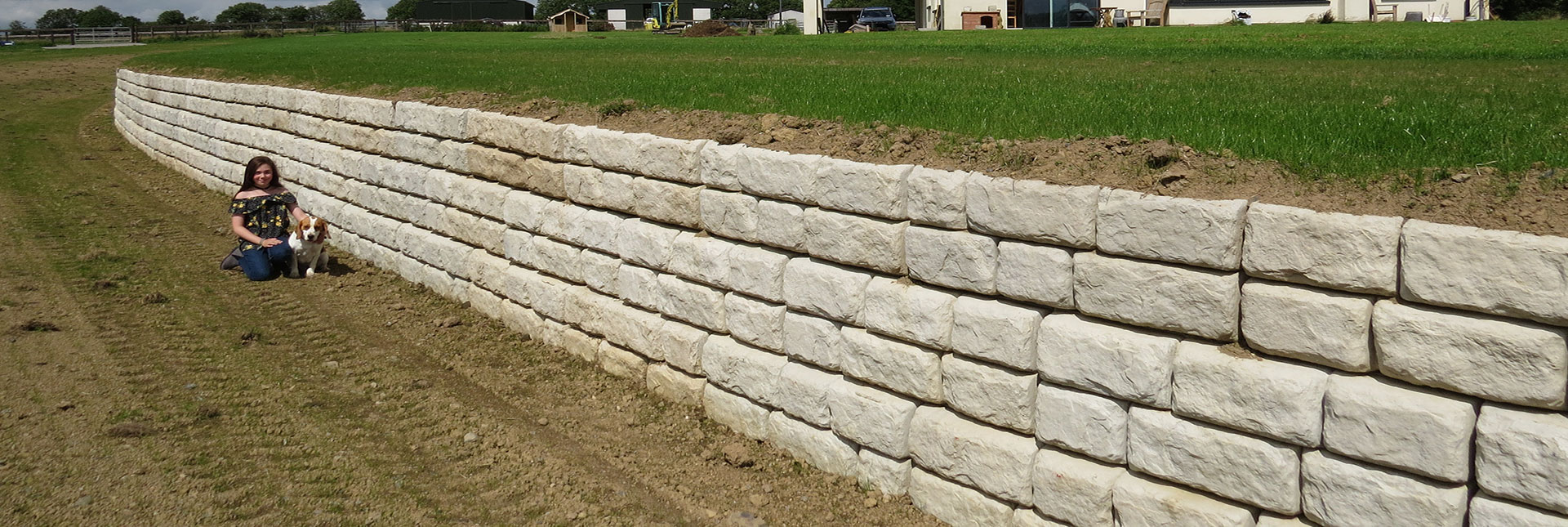 Redi-Rock Ha-ha Wall - Moore Concrete